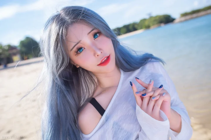cosplay图片丨Coser_花リリ(Plant Lily)精美图片之Beach lily - 花颜间